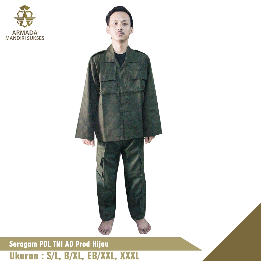 Jual Seragam PDL TNI AD Jatah | Prod Hijau | Shopee Indonesia