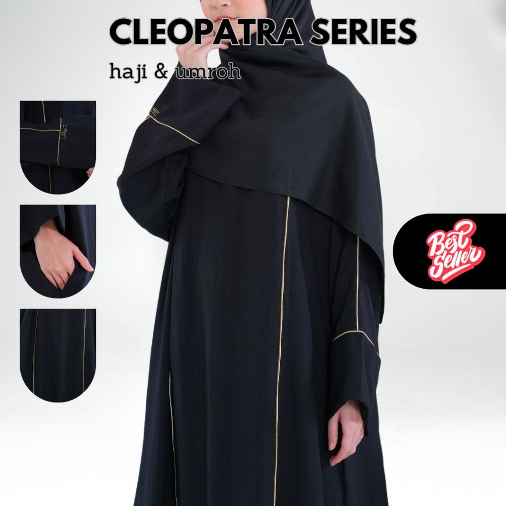 Jual Hiban Signature Abaya Hitam Syari Mewah Perlengkapan Haji Umroh ...