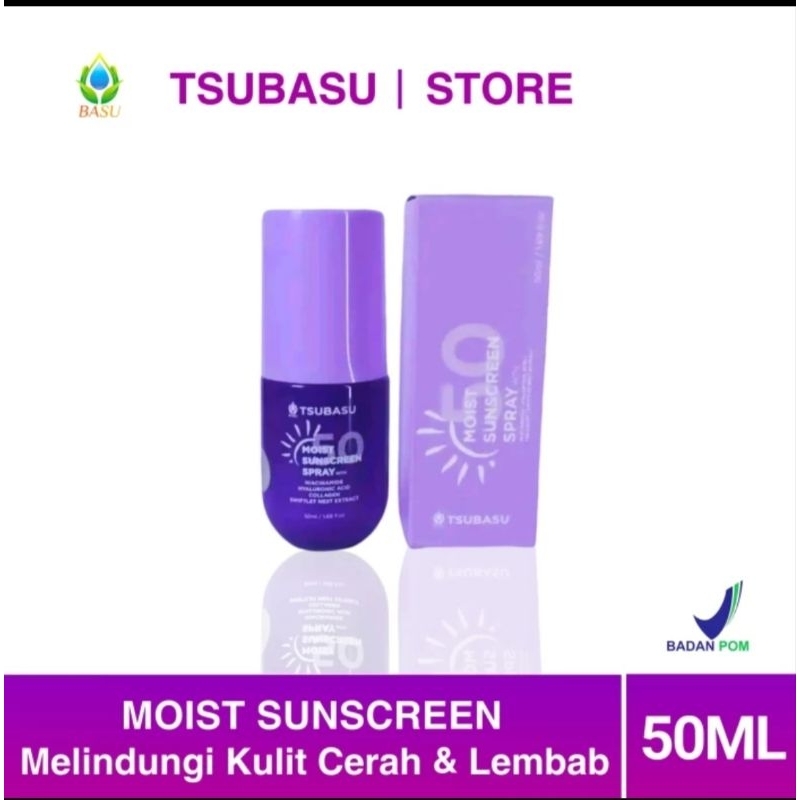 Jual Moist Sunscreen Spray TSUBASU (1 botol) | Shopee Indonesia