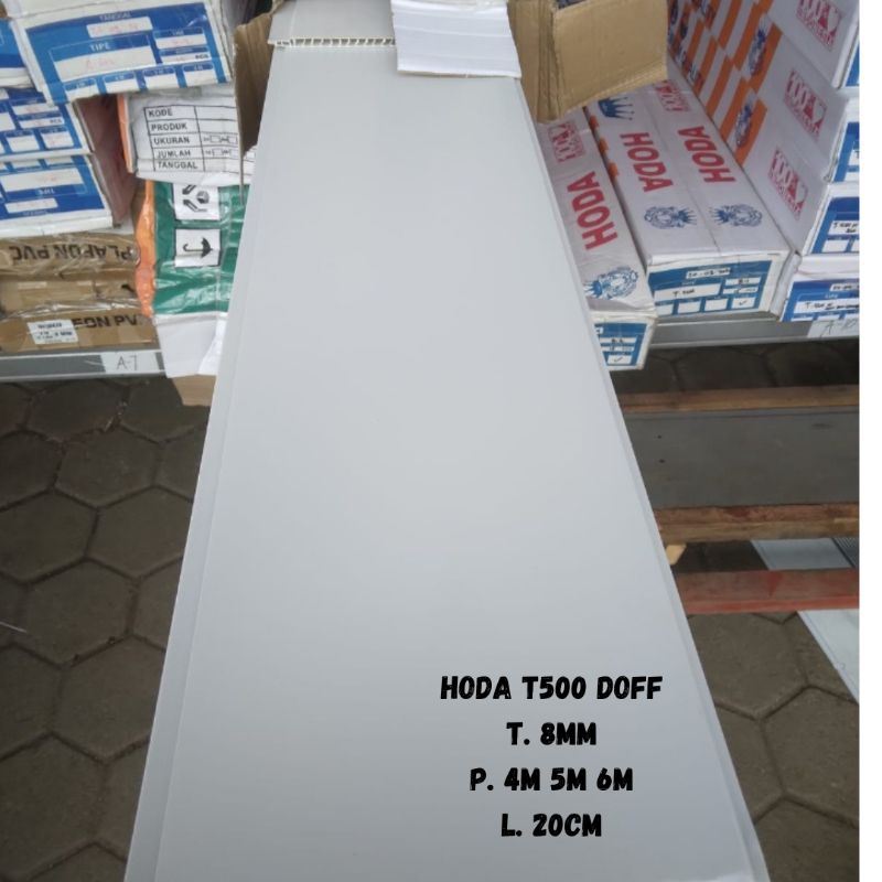 Jual [PROMO] Plafon pvc putih polos doff HODA plavon motif putih polos ...