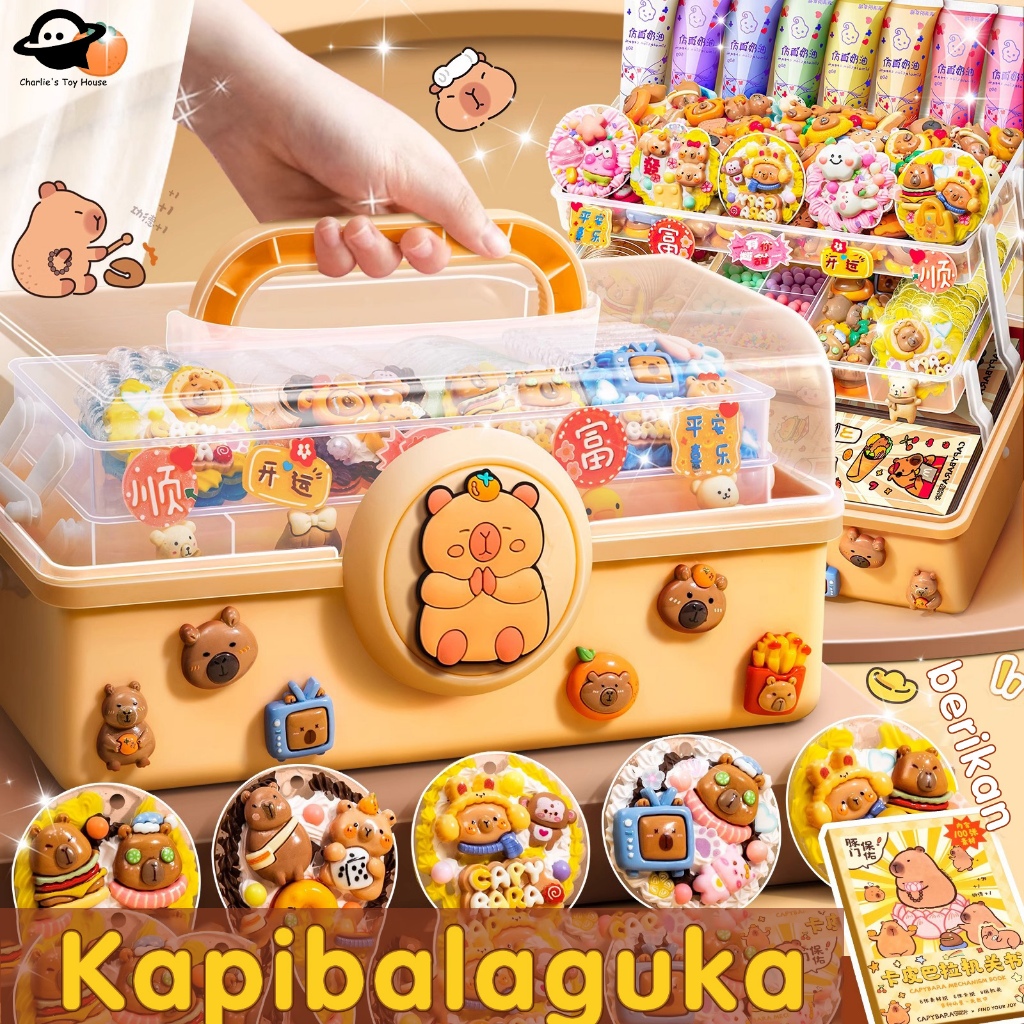 Jual Capibala Cream Glue Gooka Set Children's Sticker Toy DIY Material ...