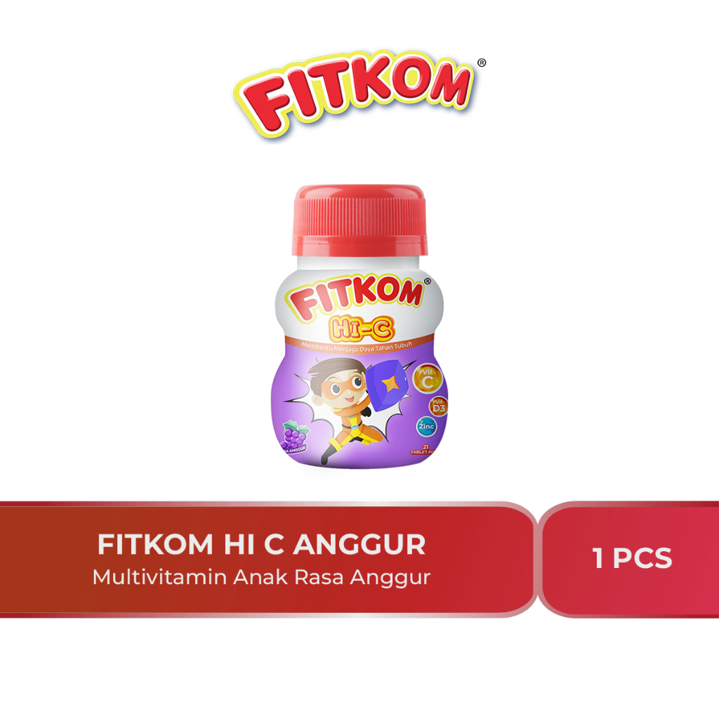 Jual Fitkom HI-C Tablet Hisap Multivitamin Anak Rasa Anggur isi 21 ...