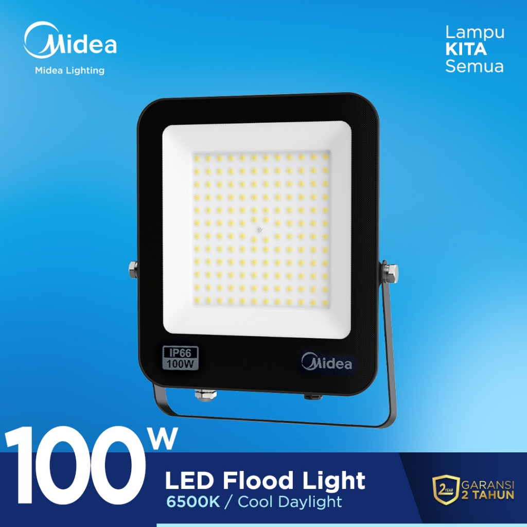 Jual Midea Lighting - Lampu LED Sorot Floodlight 100 Watt 6500K ...