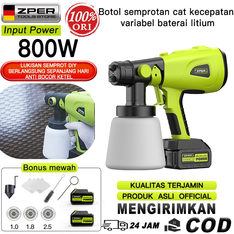 Jual ZPER Alat cat Semprot listrik spraygun kompresor mini cat airbrush ...