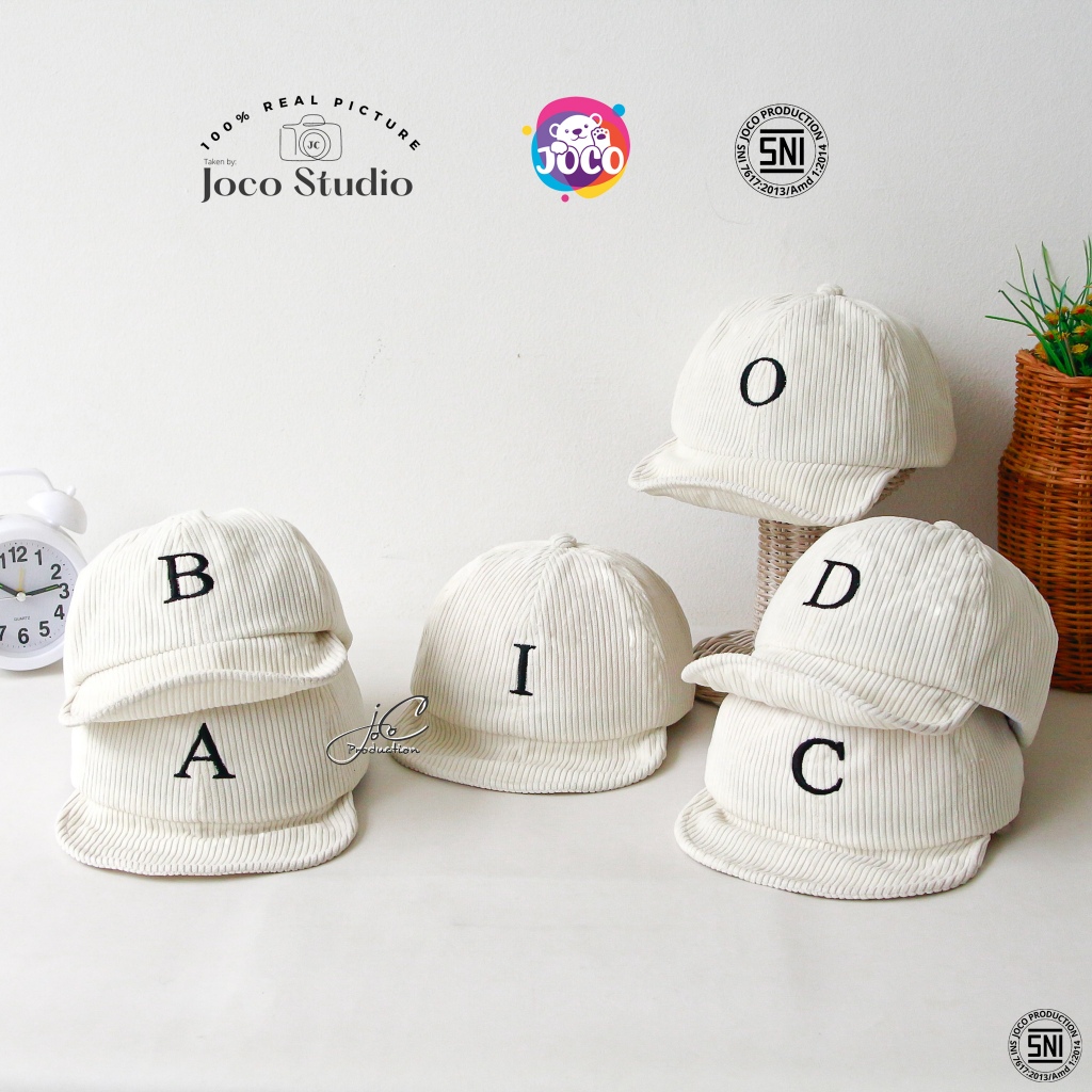 Jual Jocoproduction - Topi Anak Corduroy Unisex Topi Pet Premium 1 - 3 ...