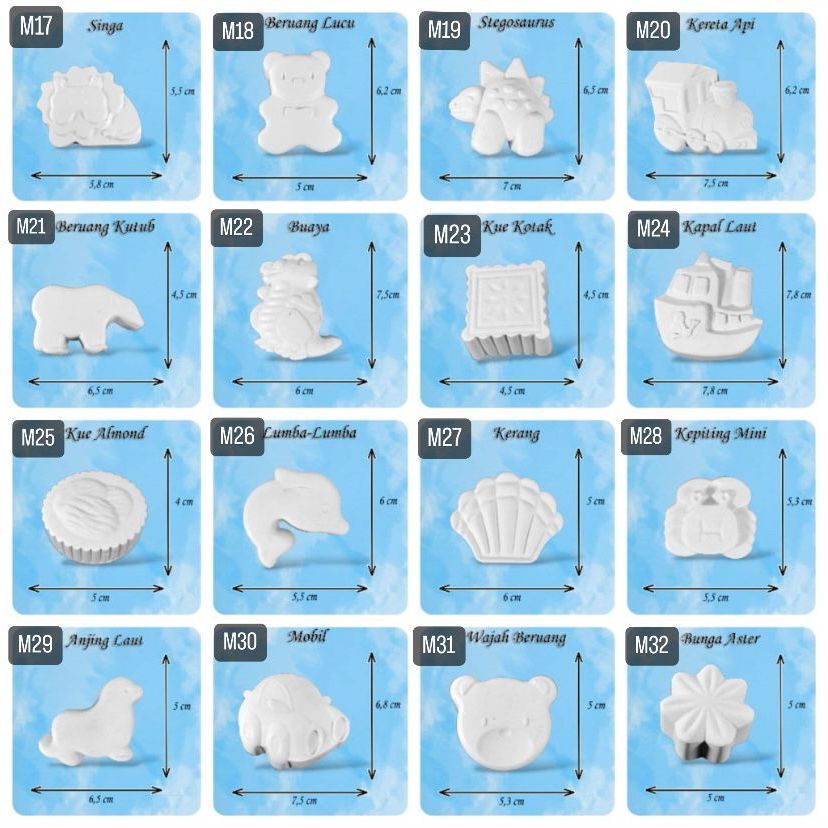 Jual HLC - (1pcs) [Medium] Patung Gypsum Mainan Anak Edukasi Melukis ...