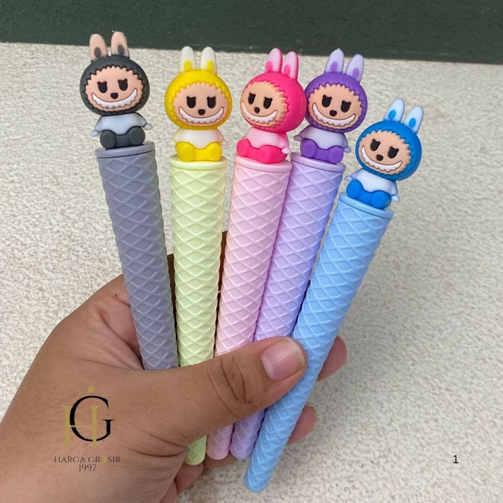Jual 4/8/12 BOLPEN PENA PEN ICE CREAM CONE LABUBU PGK-1686 ALAT TULIS ...