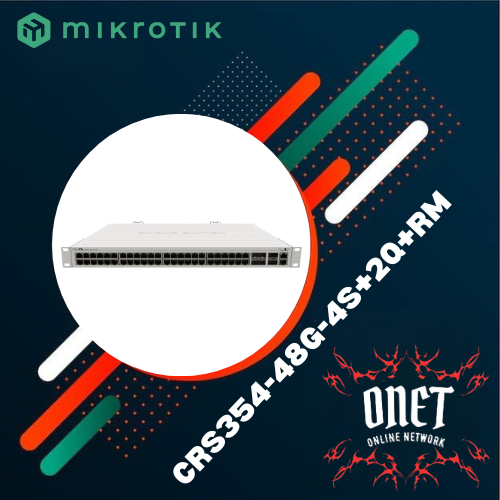 Jual MIKROTIK CRS354-48G-4S+2Q+RM 48x 1G RJ45 Ports 4x 10G SFP+ ports 2x 40G QSFP+ Ports ...