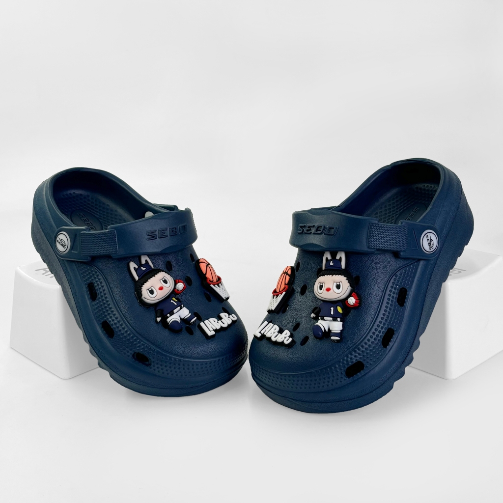 Jual Sandal Jepit Anak Hitam Labubu Model Crocs Anti-Slip Ringan ...