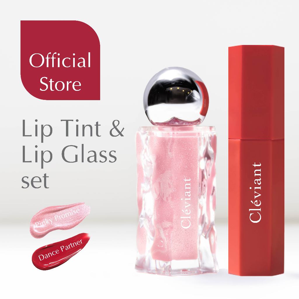 Jual CLEVIANT - SET BUNDLE LipTint & LipGlass - Cover Bibir gelap ...