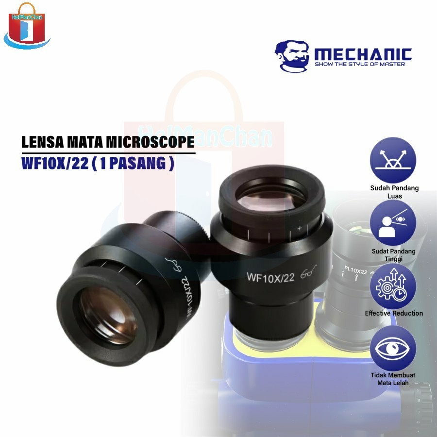 Jual Mechanic WF10X/22 Super X Lensa Mata Microscope ( 1 Pasang ...