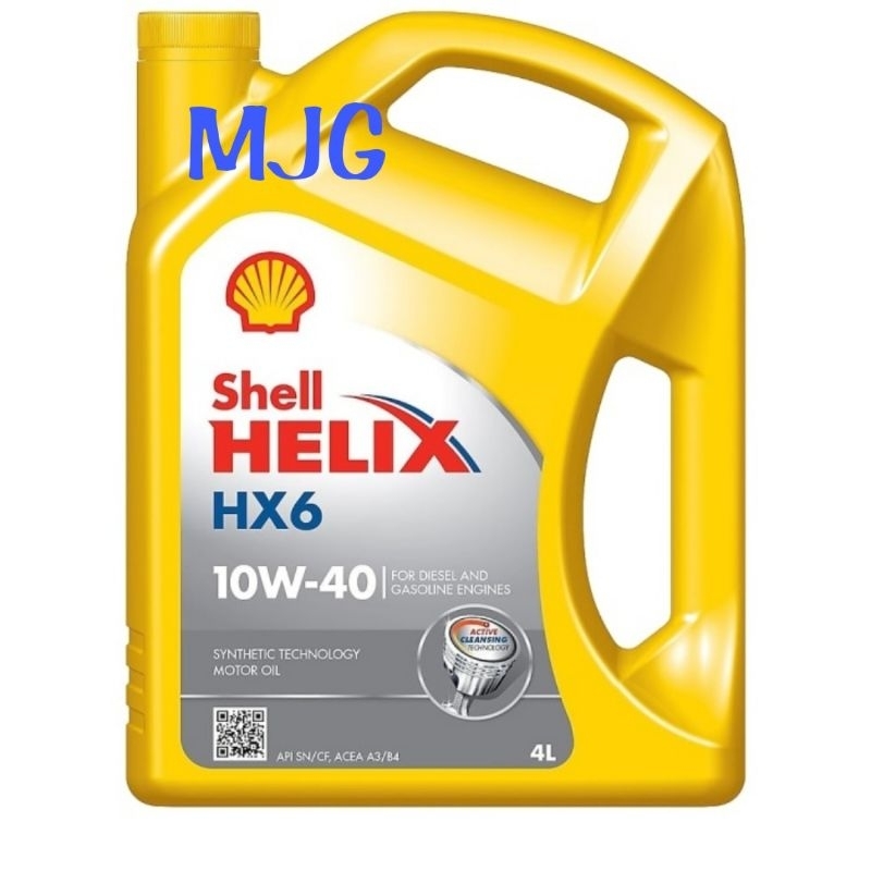 Jual Oli Mesin Mobil Shell Helix HX6 10W-40 4 Liter/Oli Mesin Mobil (1 ...