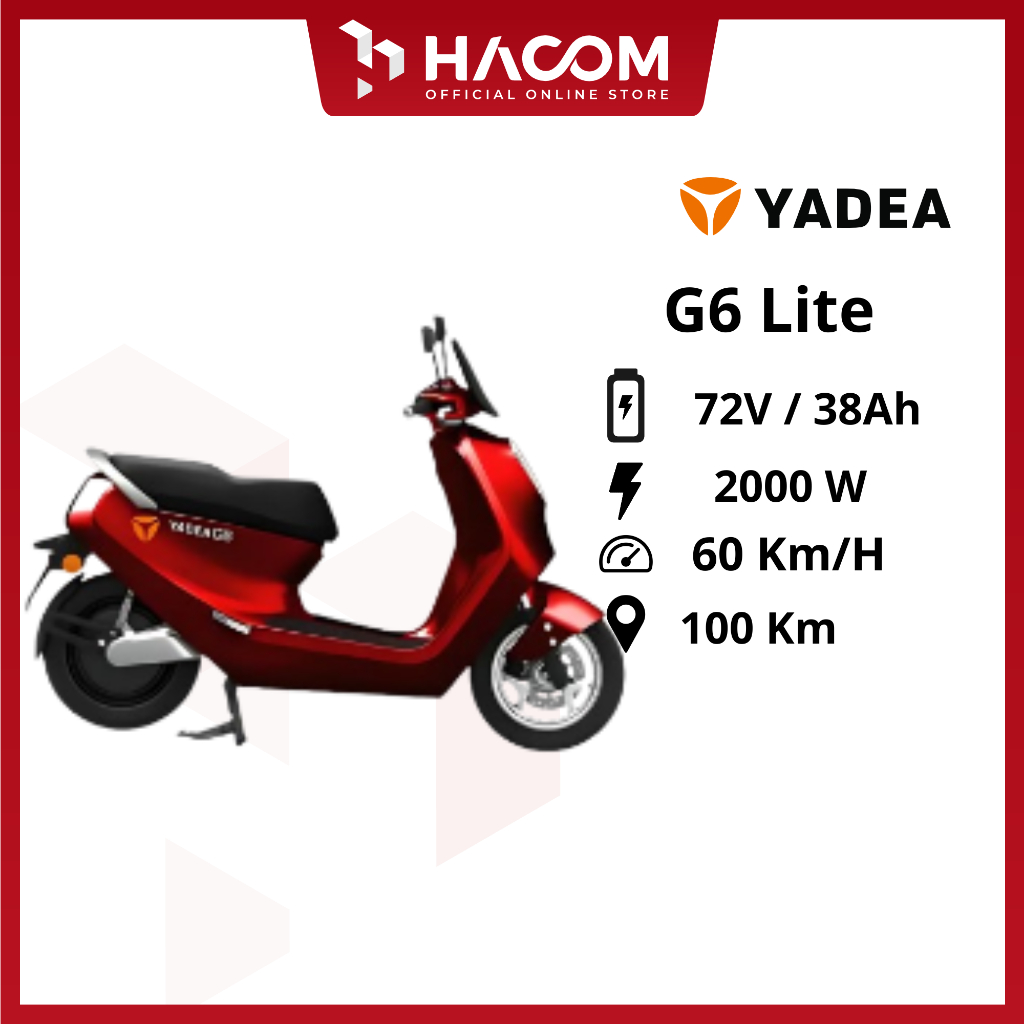 Jual MOTOR LISTRIK YADEA G6 Lite ORIGINAL GARANSI RESMI | Shopee Indonesia