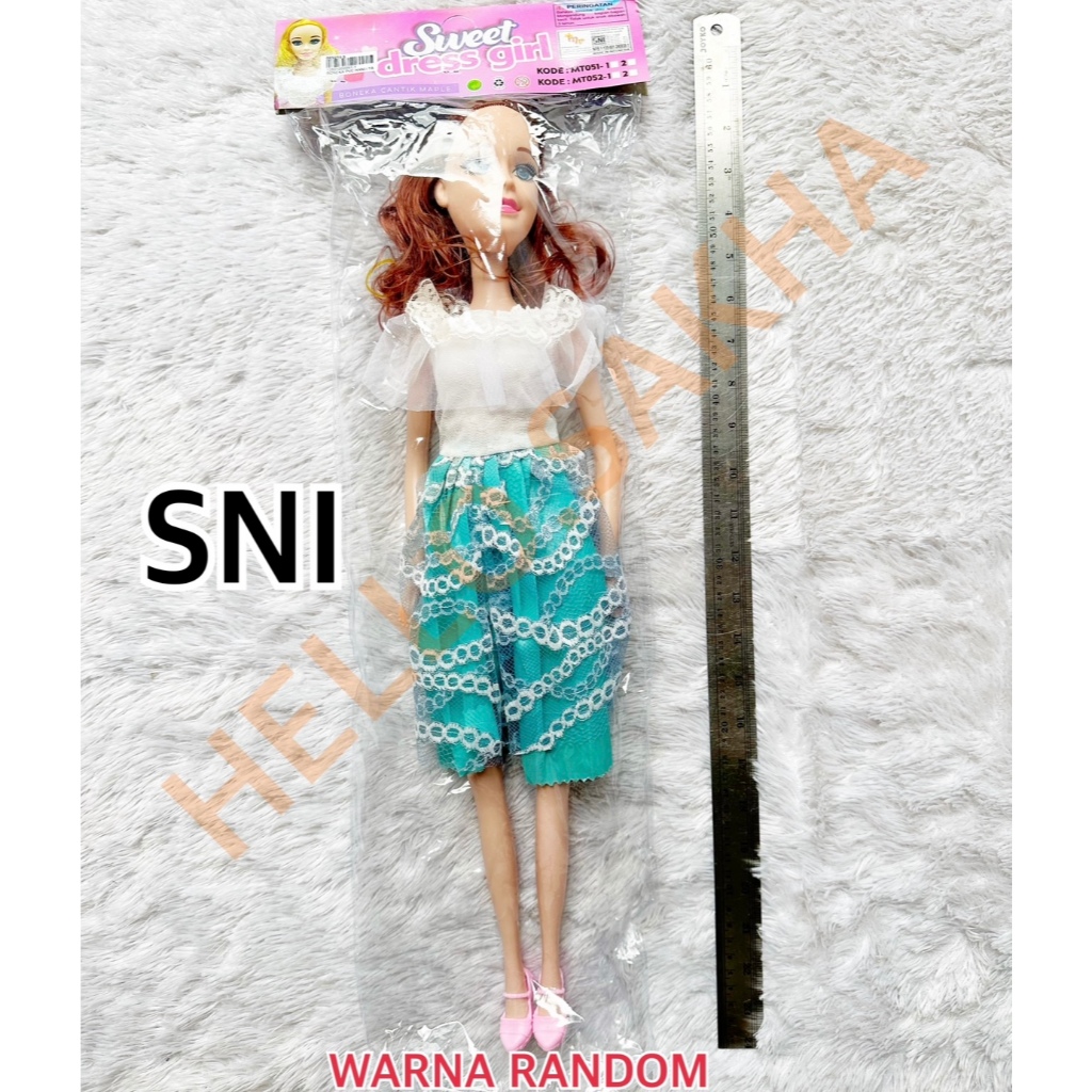 Jual MAINAN MT051/ MT052 BONEKA JUMBO 22 INCH SWEET DRESS GIRL GEDE ...