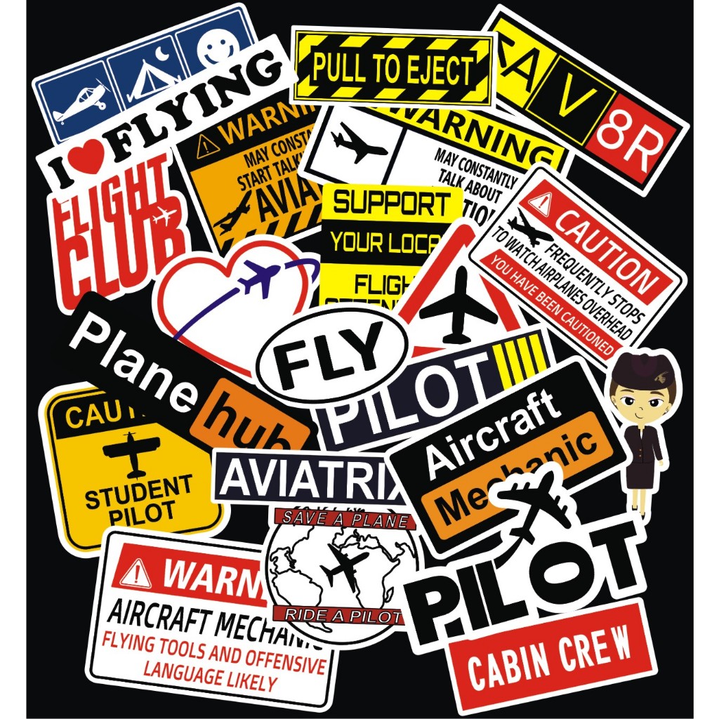 Jual airlines sticker / sticker koper airlines / fly atribut sticker ...