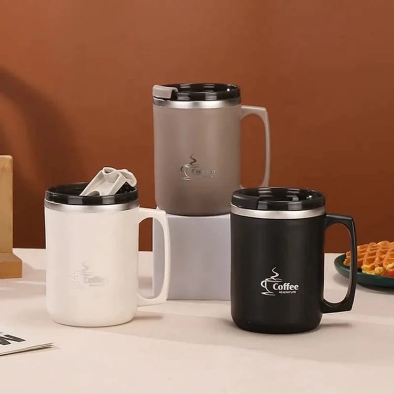 Jual MUG KOPI/MUG SETENLIS DENGAN KAPASITAS 450ML SUDAH SUS 304 TAHAN ...