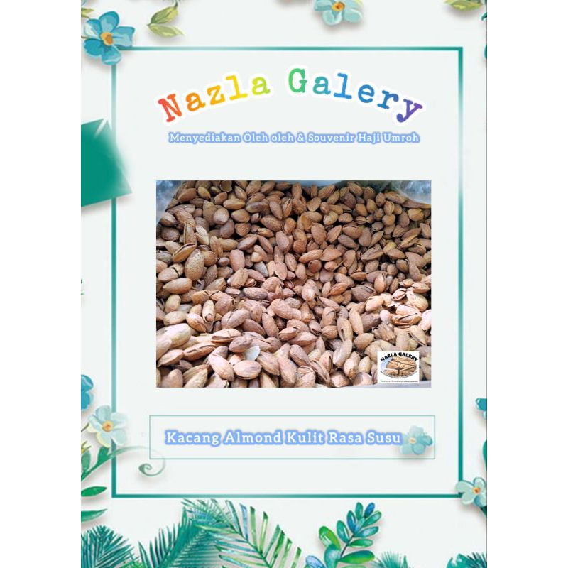 Jual Kacang Almond Kulit 500gr / Kacang Almond 250gr / Almond kulit ...