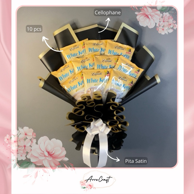 Jual Buket/Bouquet/bucket luwak white coffe sempro/Graduation/wisuda ...