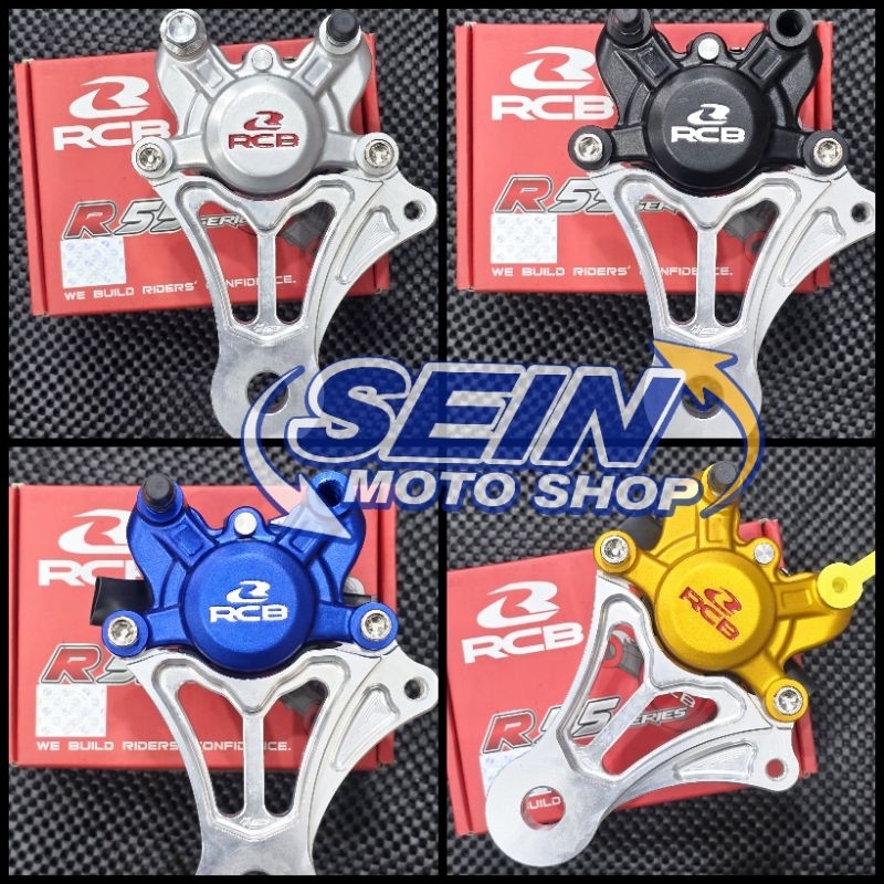 Jual Kaliper Belakang Ninja 150 R / SS 2 Piston 2P RCB R55 Plus Bracket ...