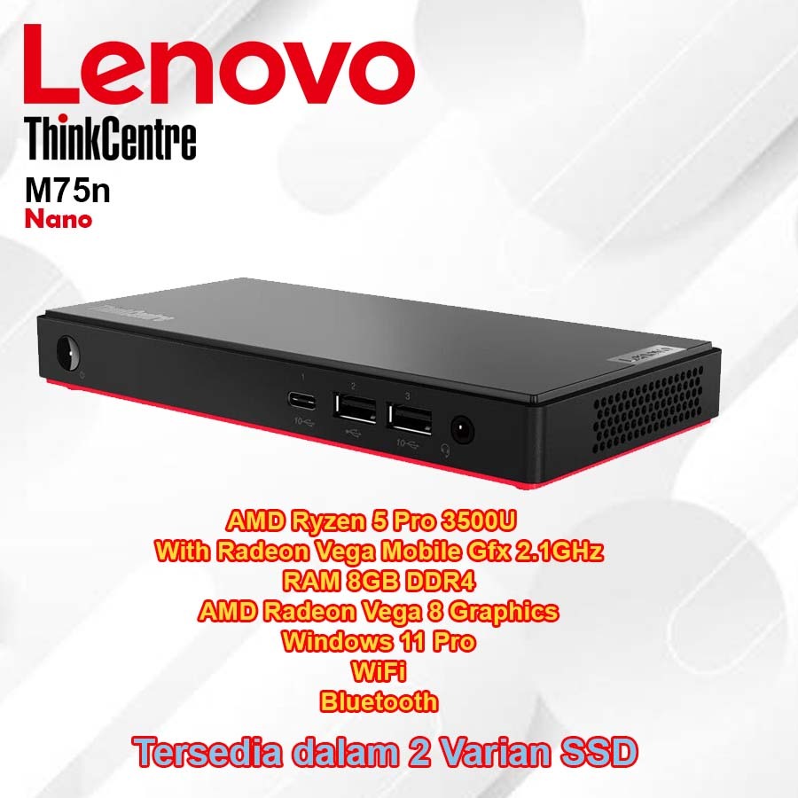 Jual Lenovo ThinkCentre M75n NANO AMD Ryzen 5 Pro WiFi Bluetooth i5 ...