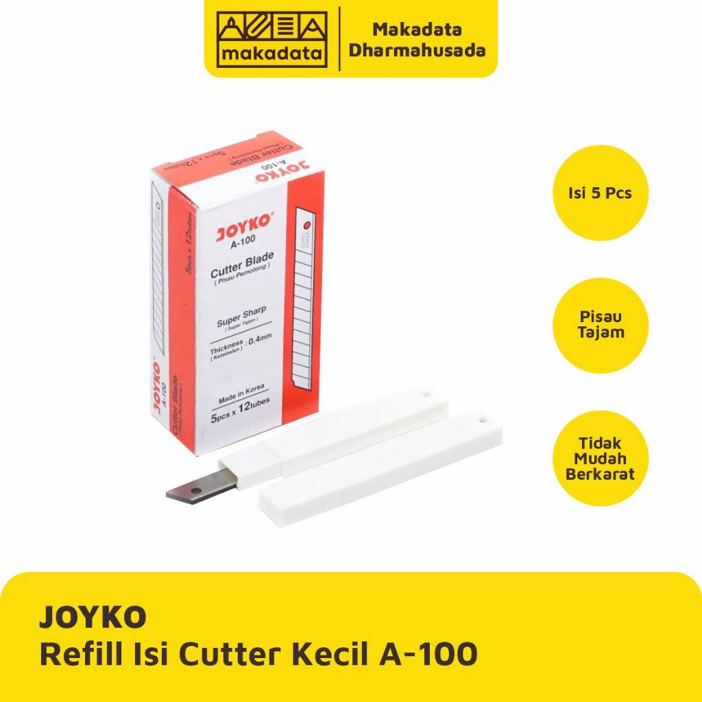 Jual REFILL | ISI CUTTER KECIL JOYKO A-100 ( 1 PCS ) | Shopee Indonesia