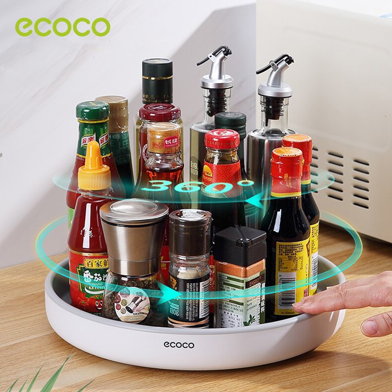 Jual 360° rotating storage box (small) - Box kosmetik rak dapur rak ...