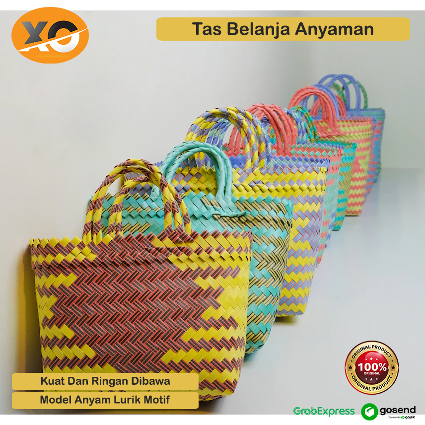 Jual Tas Anyaman Plastik Premium Besar Jumbo Keranjang Belanja ...