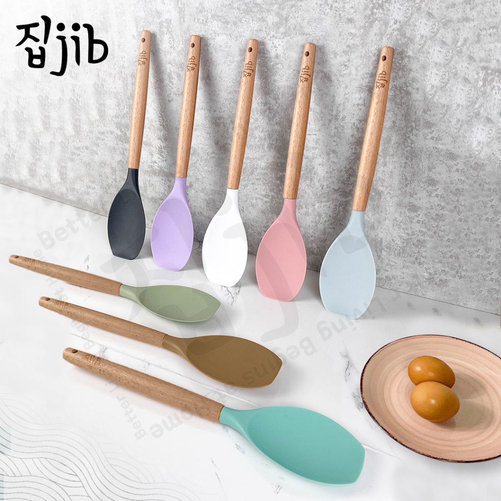 Jual JIB Silicone Cooking Spoon / Utensile Silicon / Sendok Masak ...