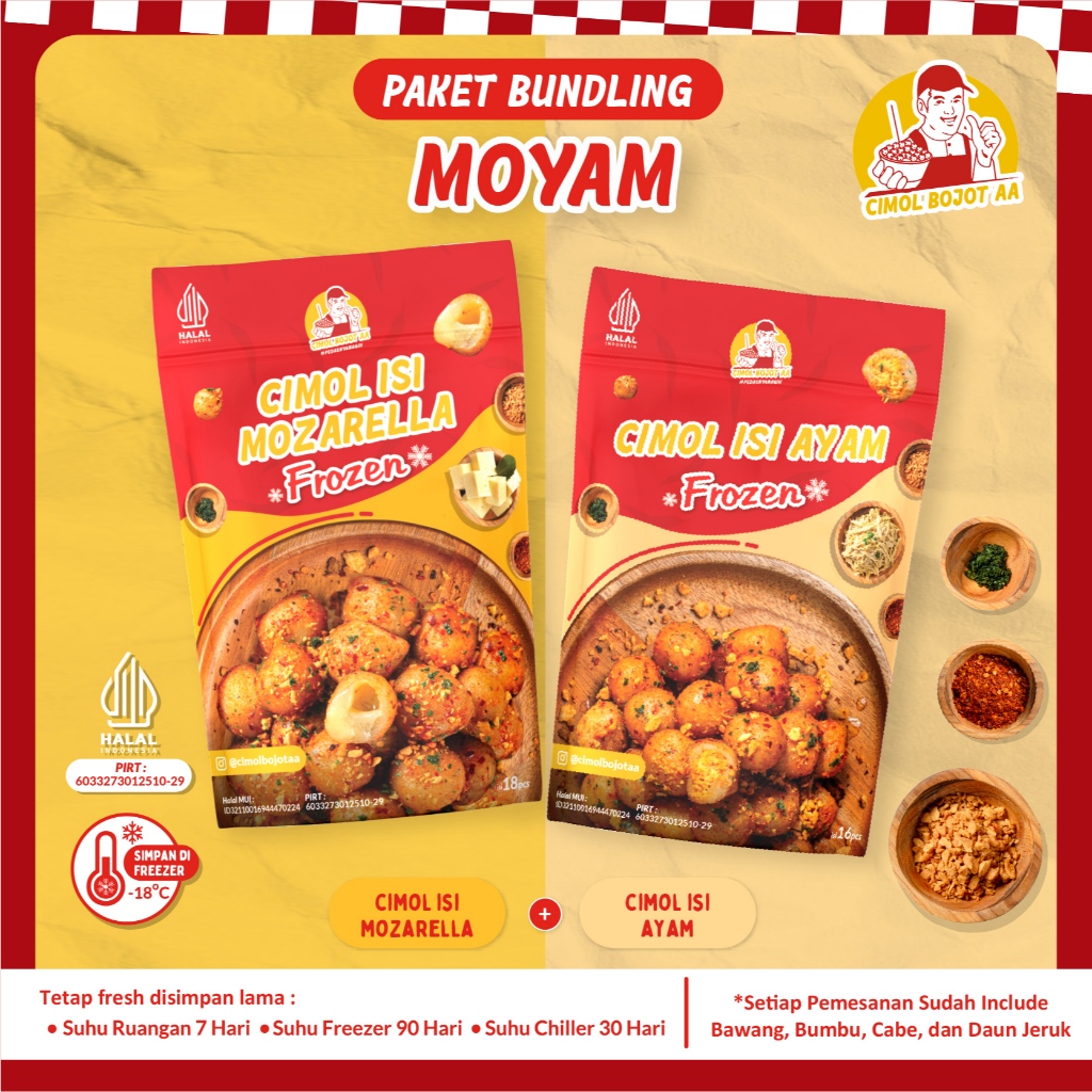 Jual Paket Hemat Cimol Bojot AA isi Ayam X Mozzarella | Shopee Indonesia