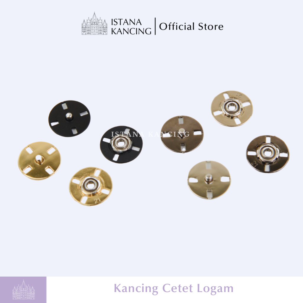Jual Kancing Cetet Logam Jahit Fastener Snap Button | Kancing Cetet ...