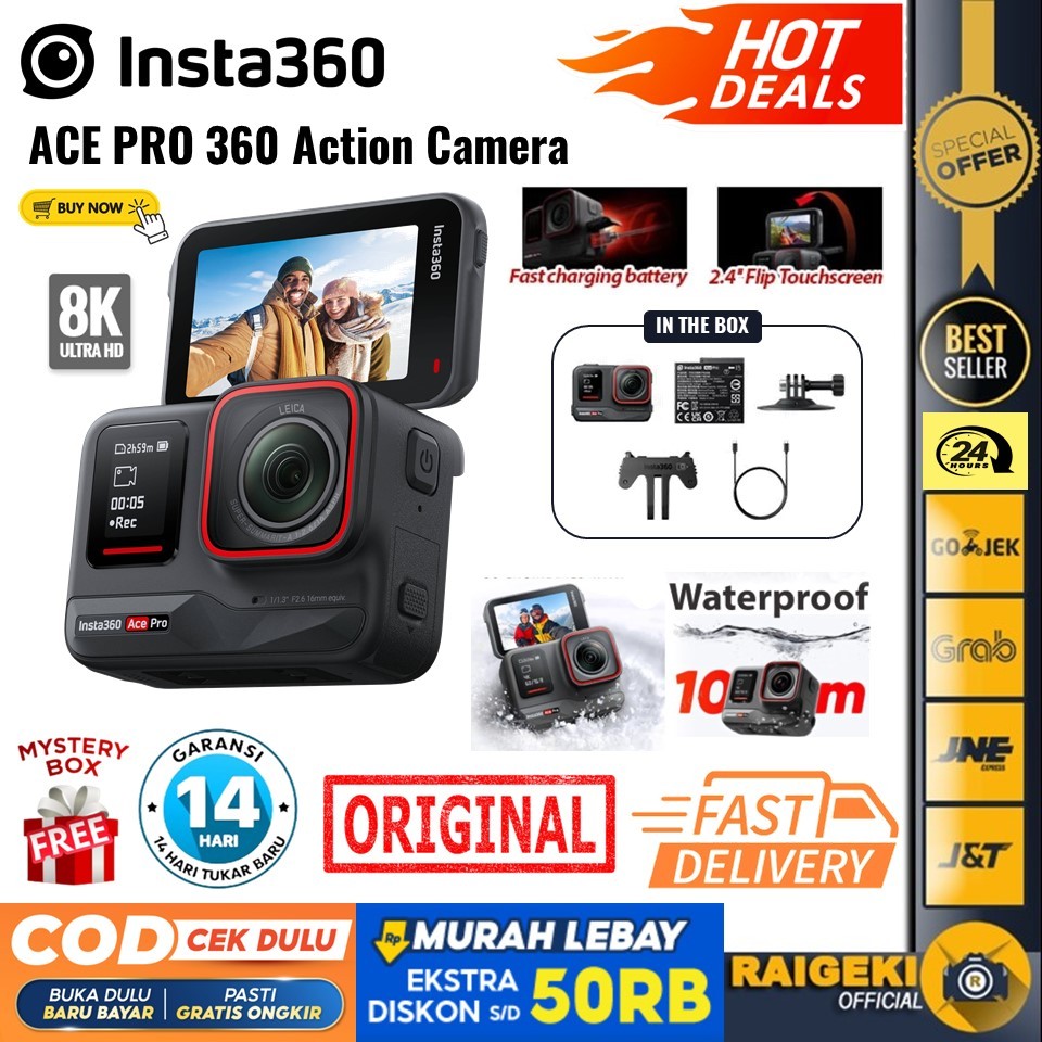 Jual Insta360 Ace Pro 8K / Insta360 Ace 6K UHD Leica Action Camera Insta 360 Action Cam | Shopee ...