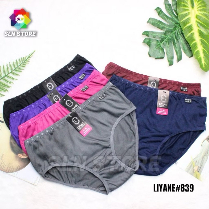 Jual (12 Pcs) CELANA DALAM WANITA LIYANE PREMIUM CD MURAH PEREMPUAN POLOS WARNA GELAP CJ 839 ...