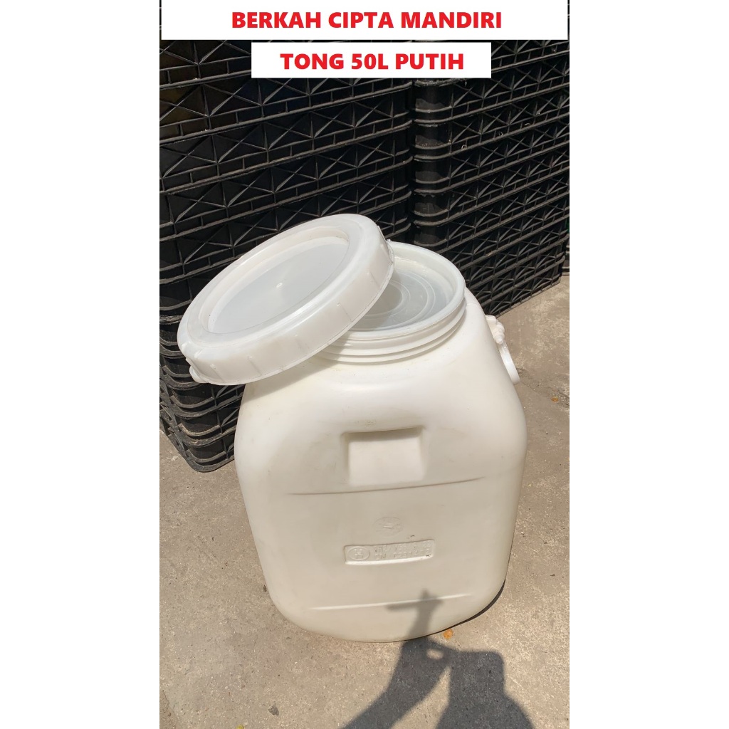 Jual WARNA RANDOM Tong Sampah 50Liter bekas Drum Air 50L Tong 50 Liter ...