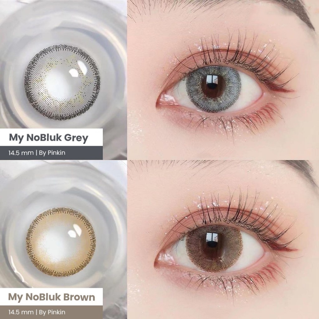 Jual LOOKEYE ORIGINAL Softlens MY NOBLUK GRAY BROWN BY PINKIN SOFTLENS ...
