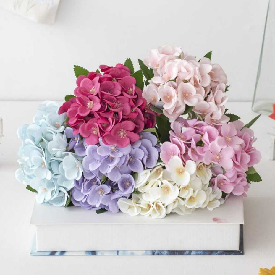 Jual Bunga Buket Tangan Hias Artifisial Begonia Hydrangea Bouquet ...
