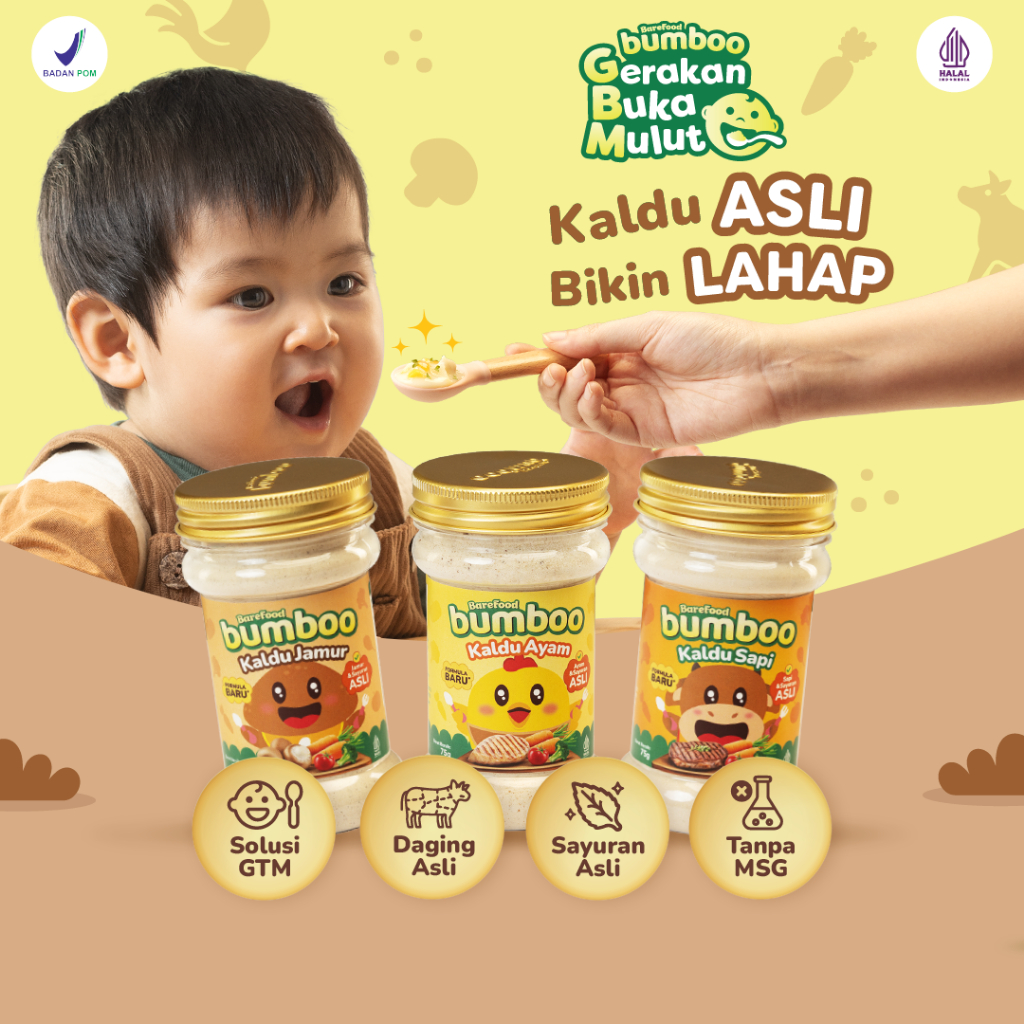 Jual BUMBOO Kaldu MPASI No MSG / Bumbu Bayi Asli Ayam Jamur TANPA ...