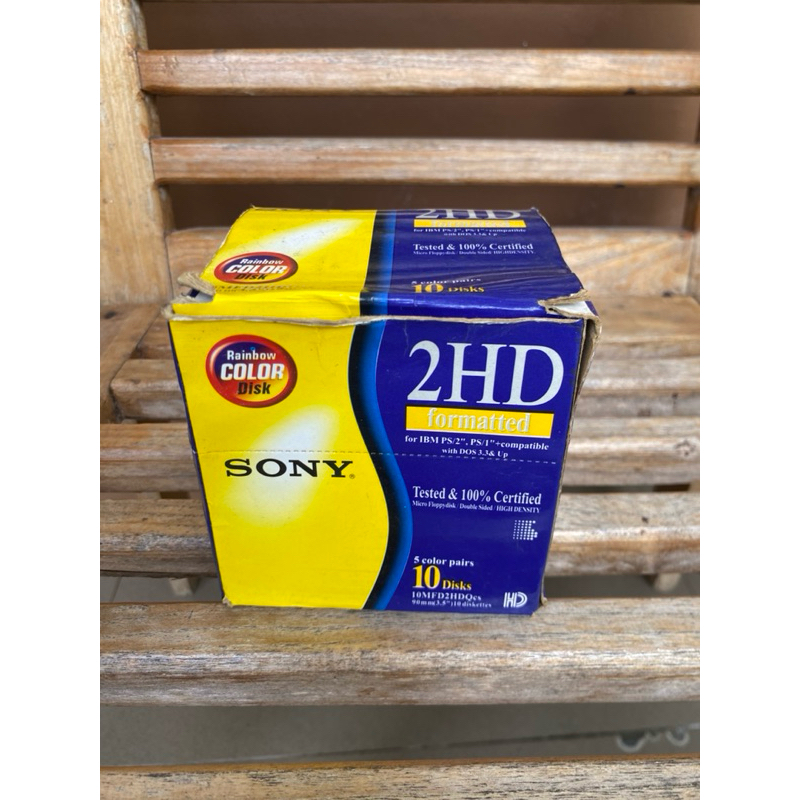 Jual DISKET SONY 2HD RAINBOW COLOR FLOPPY DISK isi 9PCS | Shopee Indonesia