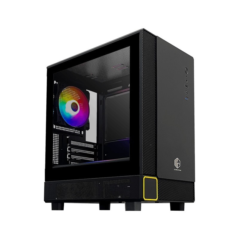 Jual Casing PC Cube Gaming Kiev M-ATX Mesh L-Shape Include 1Fan RGB ...