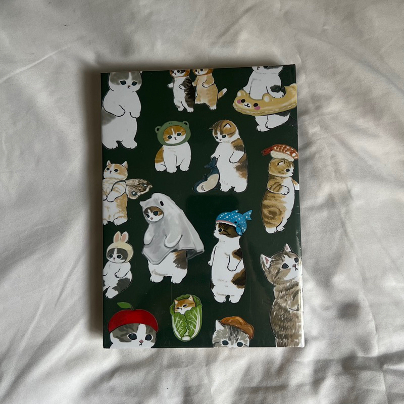 Jual Green Mofusand Cat A5 Hardcover Notebook - Buku Tulis Catatan ...