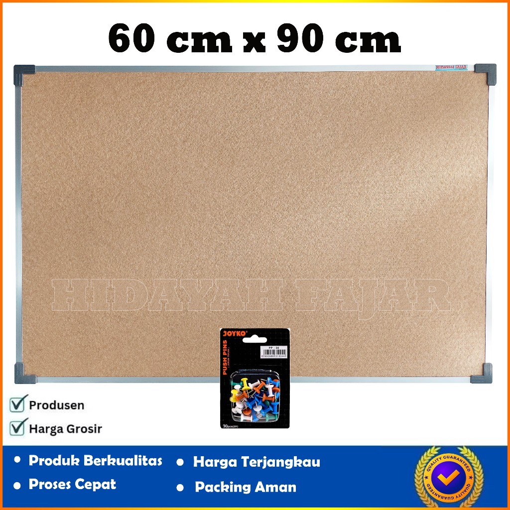Jual Softboard - Pin Board - Cork Board - Papan Pengumuman - Papan ...
