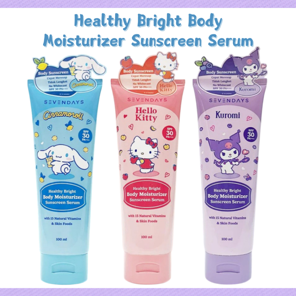 Jual Sevendays Healthy Bright Body Moisturizer Sunscreen Serum SPF 30 ...