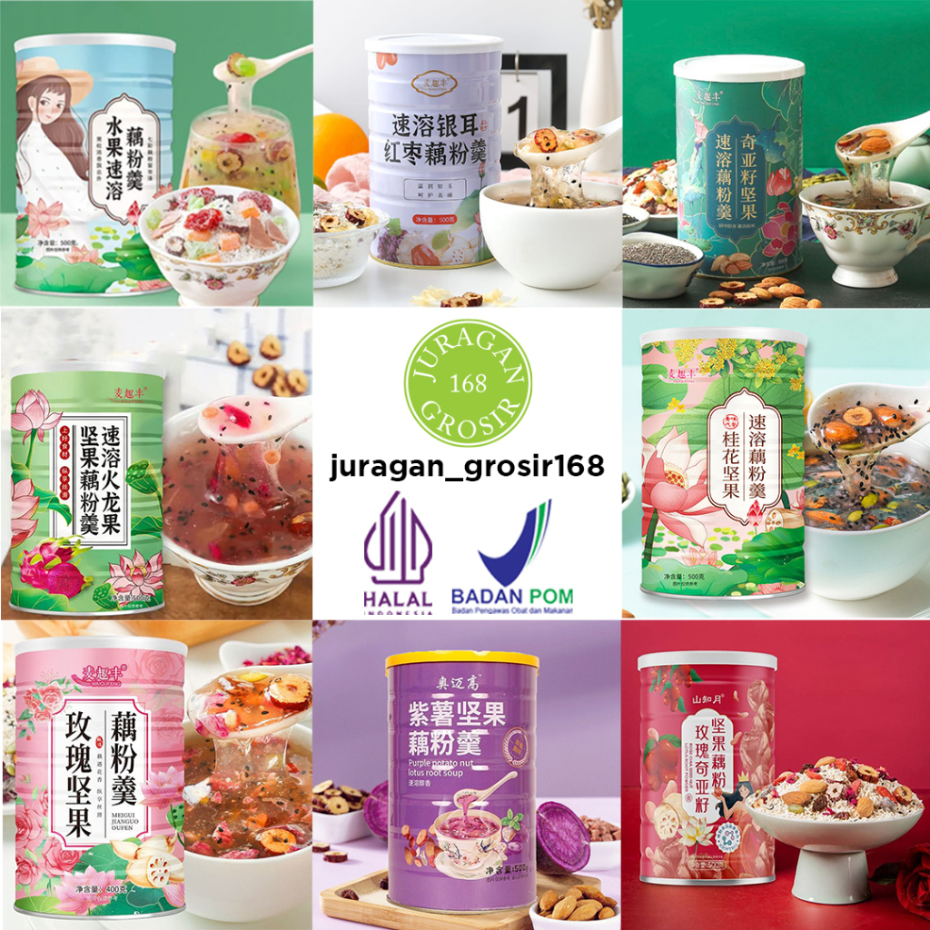 Jual Oufen OU FEN Lotus Root Powder Bubuk Akar Teratai Makanan DIET ...