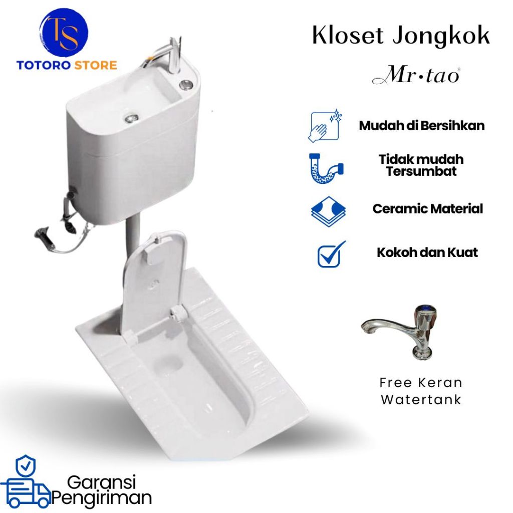 Jual [TOTORO STORE] Closet | Kloset Jongkok Mr.Tao 1Set Kloset Jongkok, Closet Jongkok, WC ...