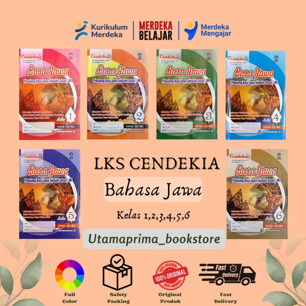 Jual LKS BAHASA JAWA KELAS 1,2,3,4,5,6 CENDEKIA SEMESTER 2 EDISI REVISI | Shopee Indonesia
