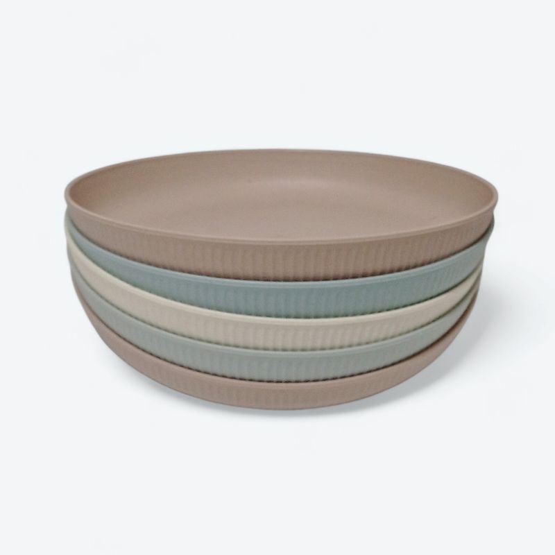 Jual PIRING BULAT JERAMI GANDUM PIRING SAJI TAHAN PANAS PIRING PLATING ...