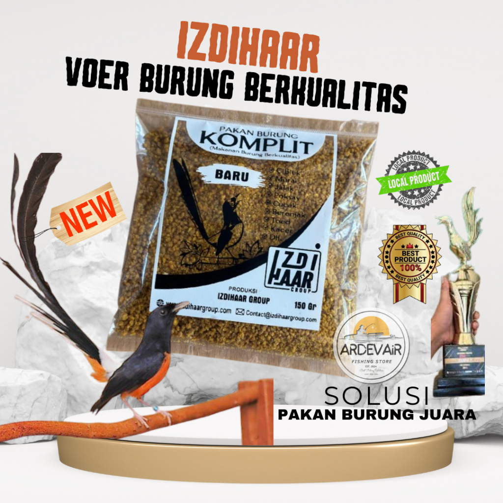 Jual PAKAN BURUNG MURAI |VOER IZDIHAAR KOMPLIT ORIGINAL | PAKAN BURUNG ...