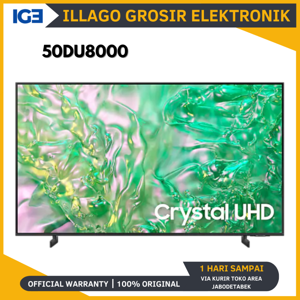 Jual SAMSUNG 50DU8000 / DU8000 CRYSTAL UHD 4K Tizen OS Smart TV 50 Inch ...