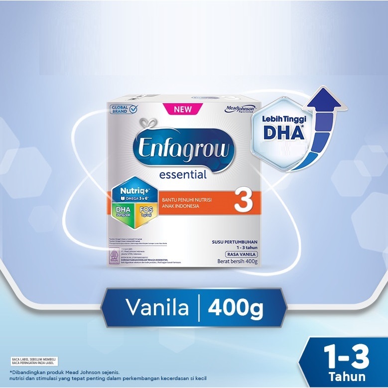 Jual Enfagrow Tahap 3 ESSENTIAL Vanila 400 gr | Shopee Indonesia