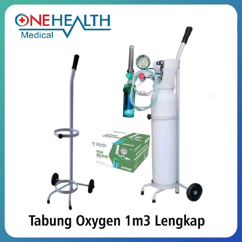 Jual Tabung Oxygen 1m3 Tabung Oksigen + Isi Siap Pakai Plus Regulator Original | Shopee Indonesia