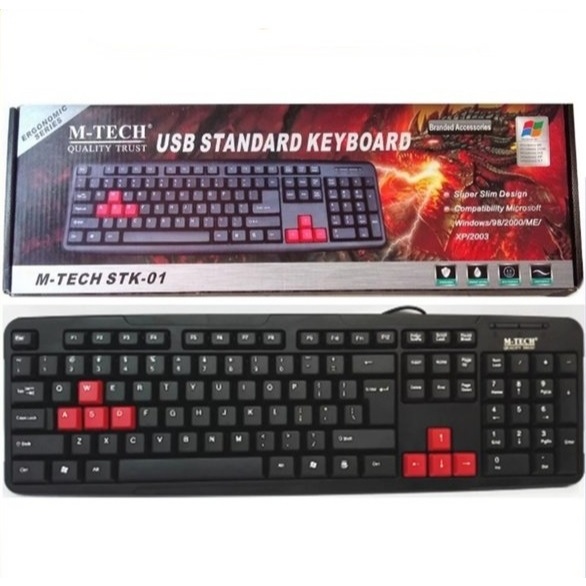 Jual KEYBOARD USB STANDARD M-TECH/KOMPUTER/LAPTOP/MOUSE/KEYBOARD ...